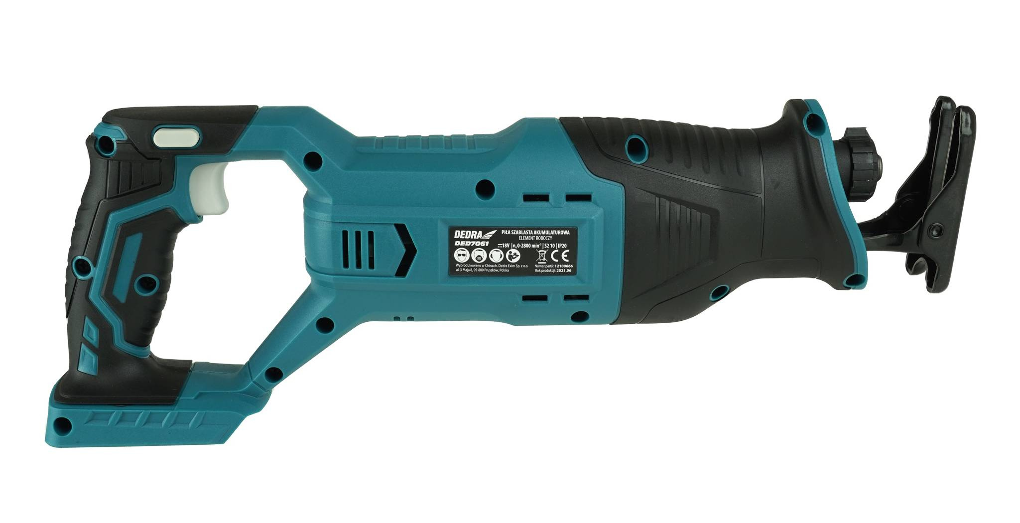 DEDRA DED7061 Piła szablasta akumulatorow 18V SAS+ - Elektronarzędzia akumulatorowe \ Pilarki ...